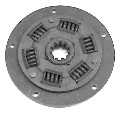 Damper plates with damping by springs